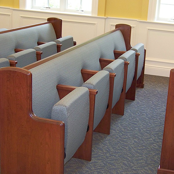 Duet Upholstered Seat & Back Pews | Sauder Worship Seating