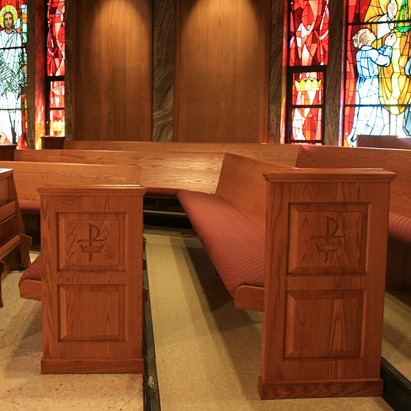 Custom Pew Ends | Handcrafted | Sauder Worship Seating